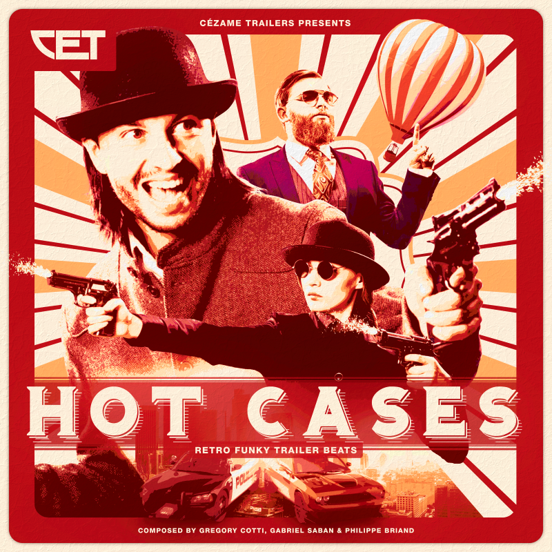 Album Hot Cases - Retro Funky Trailer Beats - Cezame Music Agency